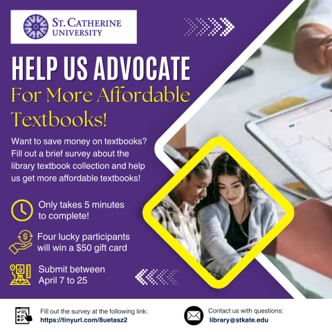 Textbook Collection Survey | St. Catherine University Library and Archives
